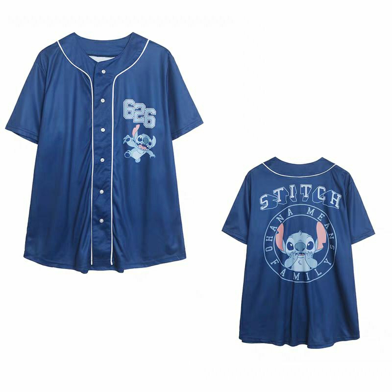 Jual Jersey Disney Stitch baseball lilosyitch dongker | Shopee Indonesia
