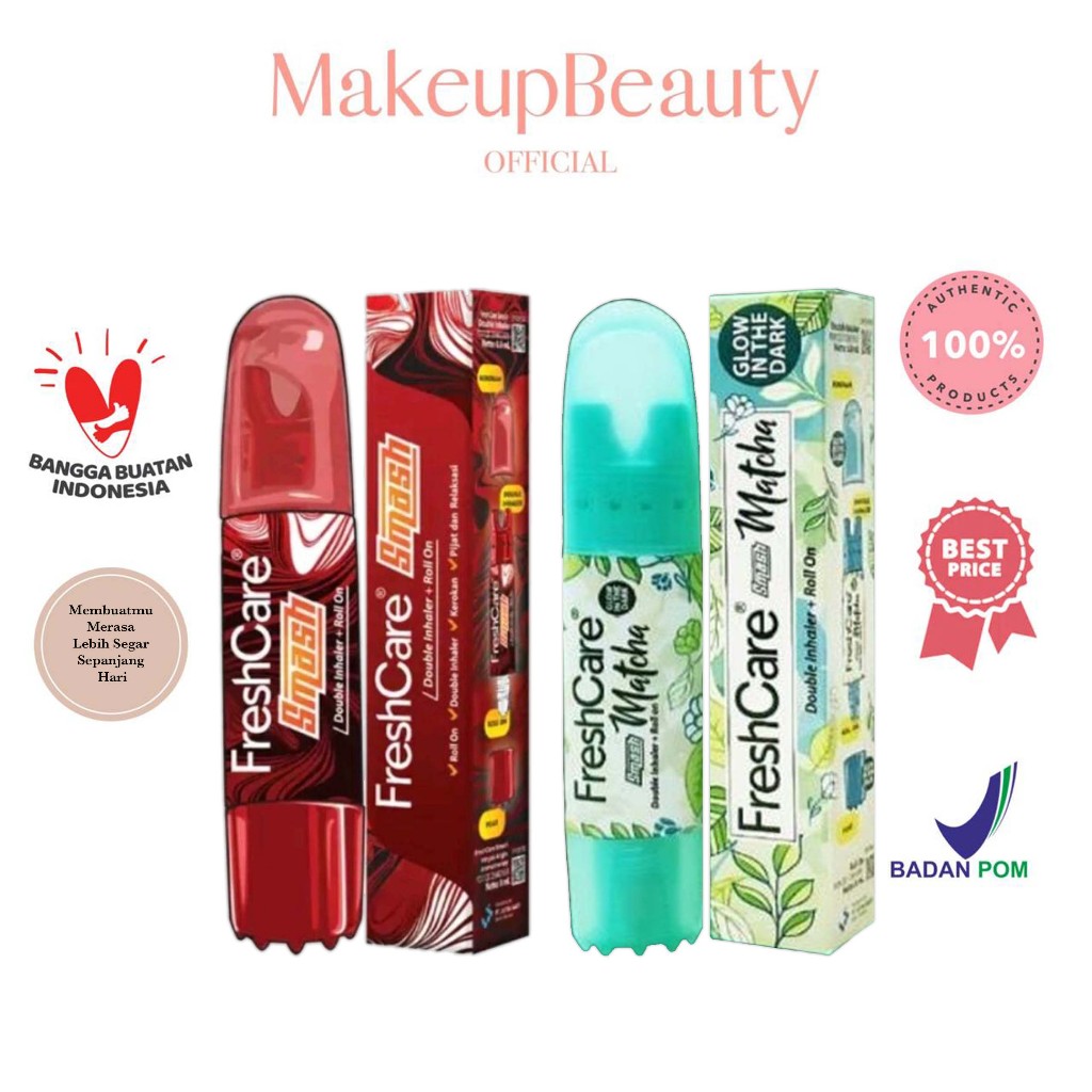 Jual FRESHCARE / FRESH CARE Smash Minyak Angin Aromatherapy 4 in 1 Ori & Matcha | Shopee Indonesia