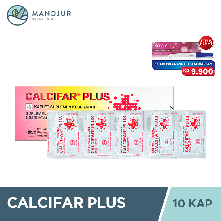 Jual Calcifar Plus 10 Kaplet - Suplemen Kalsium dan Vitamin D3 | Shopee ...