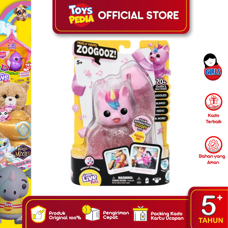 Jual Mainan Interaktif Plush Squish Little Live Pets S2 Hug n' Hang ...