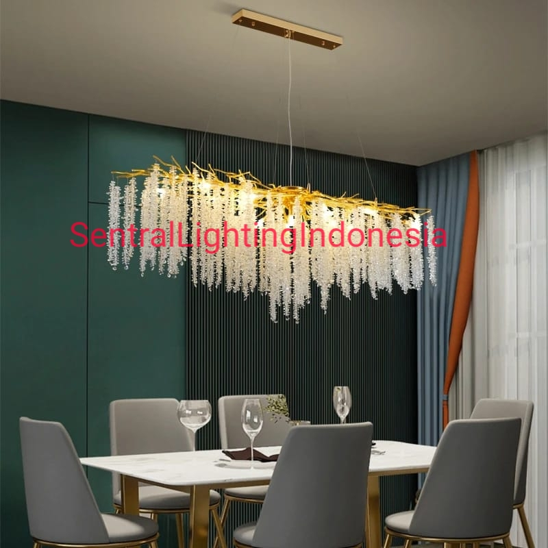 Jual SL80298/1500 LAMPU HIAS GANTUNG PLAFON MINIMALIS MEWAH KRISTAL ...