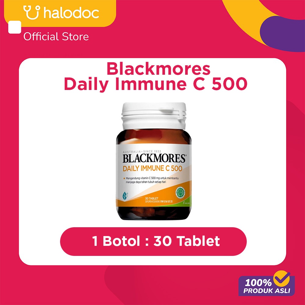 Jual Blackmores Daily Immune C 500 30 Tablet | Shopee Indonesia