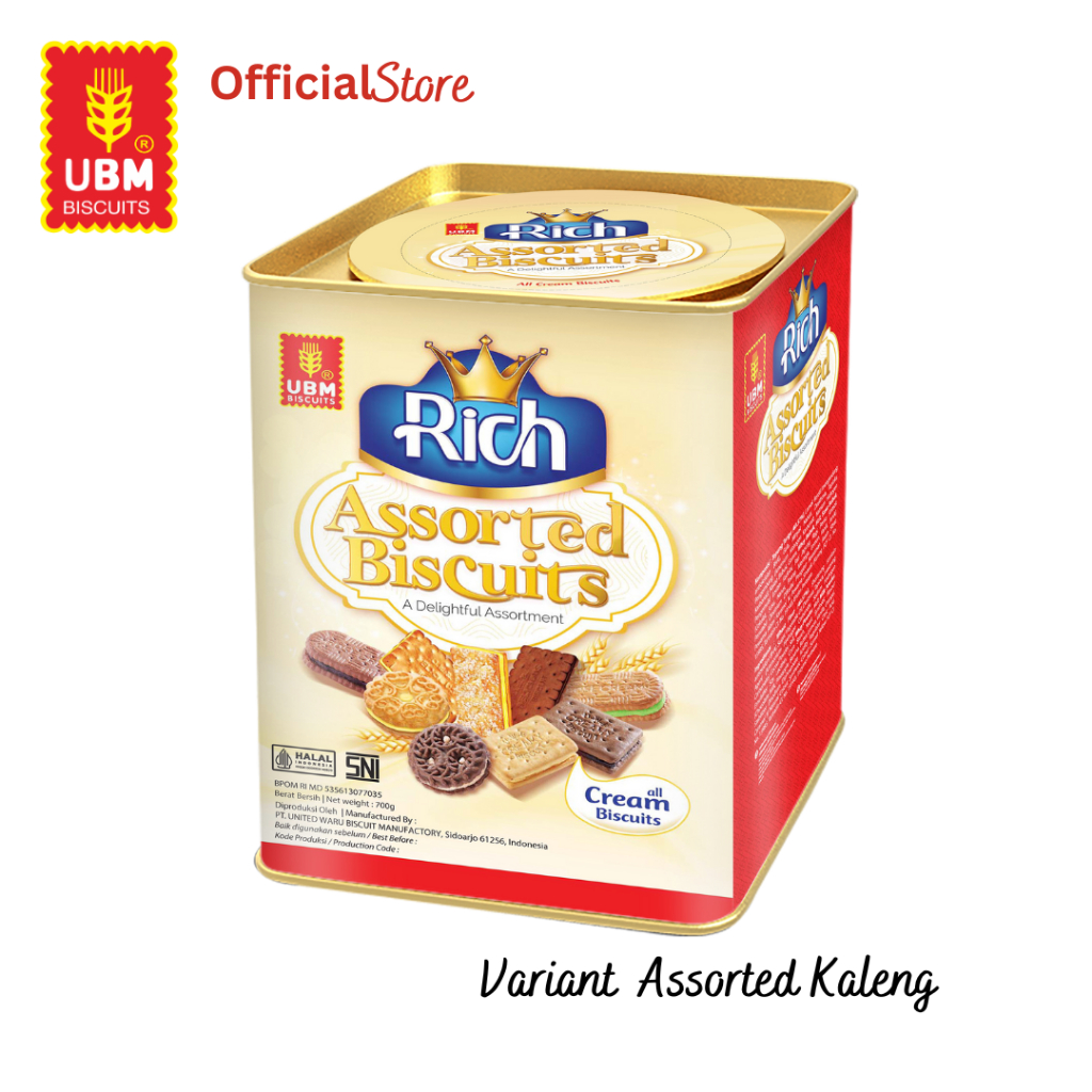 Jual UBM Biscuits Rich Cream Assorted 700g | Shopee Indonesia