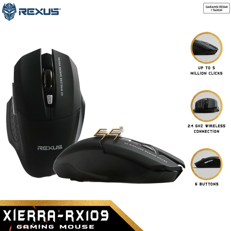 Jual REXUS XIERRA 109 RX109 RX-109 Mouse Gaming Mouse | Shopee Indonesia