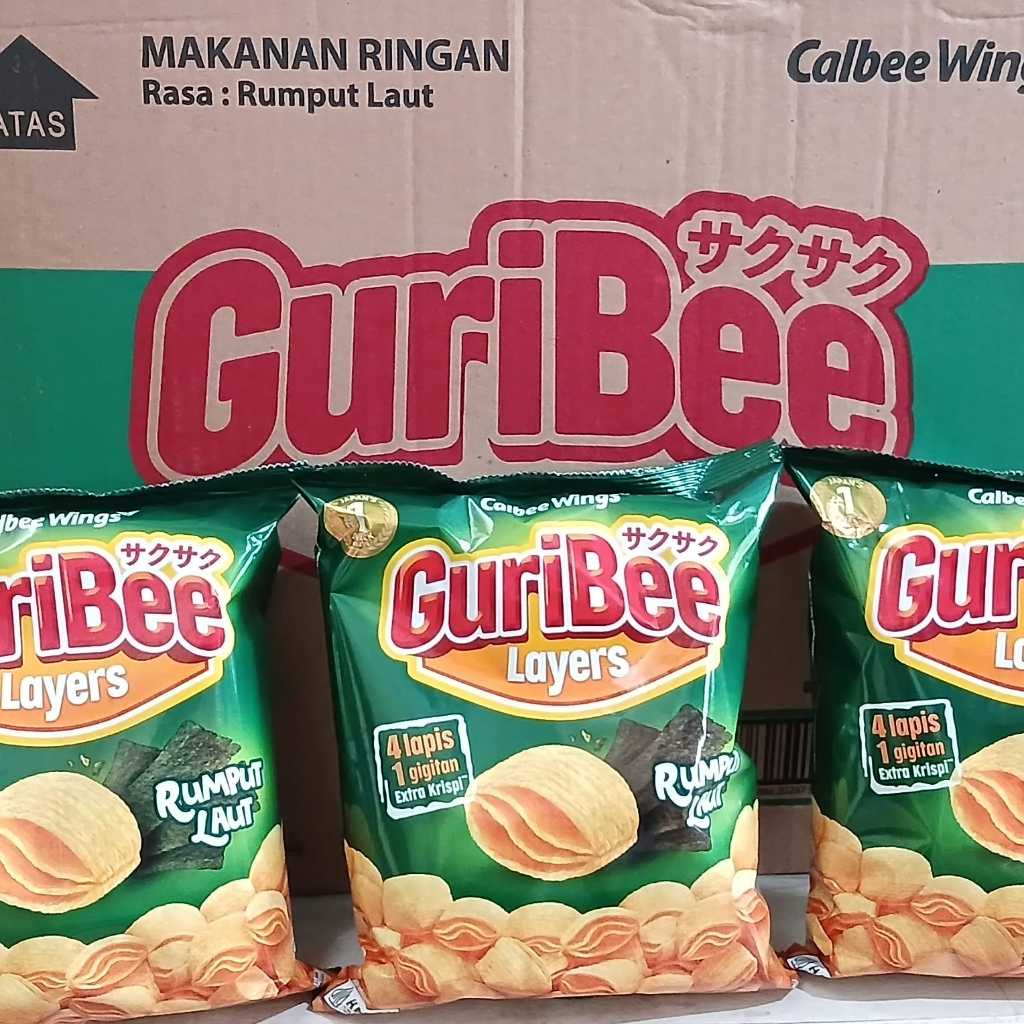 Jual Guribee Layers Kartonan Isi 30pcs x 65gr | Shopee Indonesia