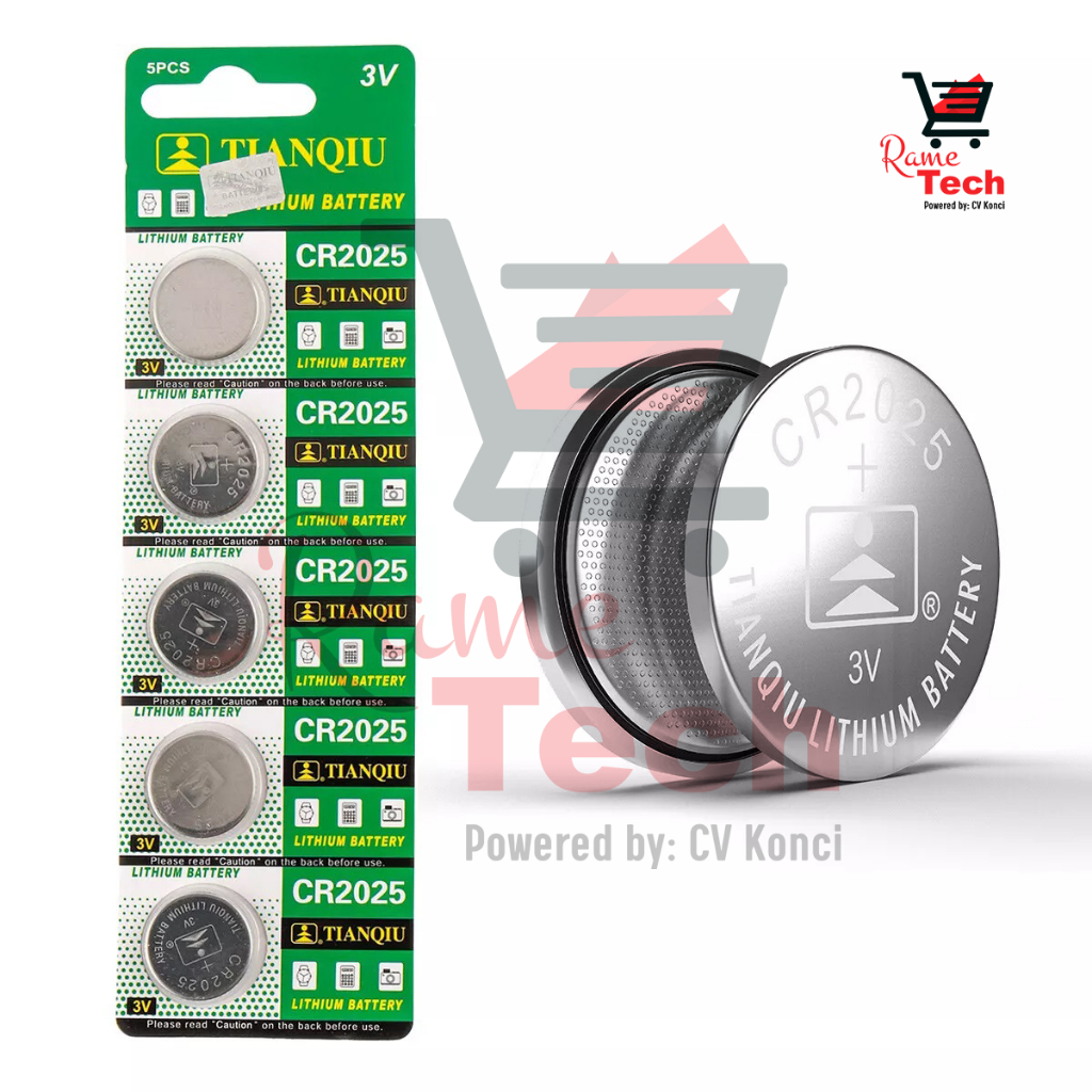 Jual Baterai Jam Tangan dan Alat Elektroni Lainnya Tianqiu CR2025 Daya ...