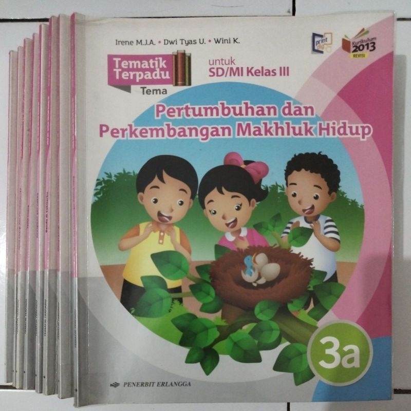 Jual Buku Tematik Terpadu Kelas 3 SD 3a 3b 3c 3d 3e 3f 3g 3h Erlangga ...