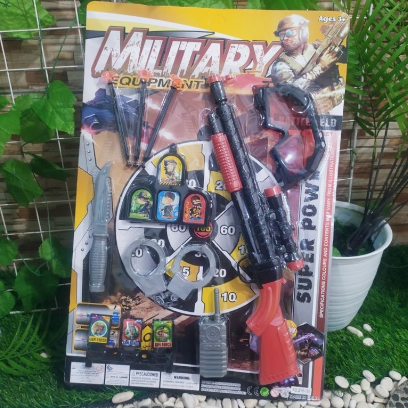 Jual Mainan set tembakan tameng equipment military anak laki laki ...