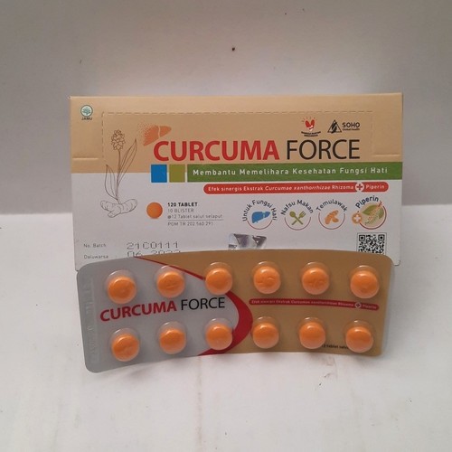 Jual CURCUMA FORCE PER STRIP( 1 STRIP ISI 12 TAB) | Shopee Indonesia