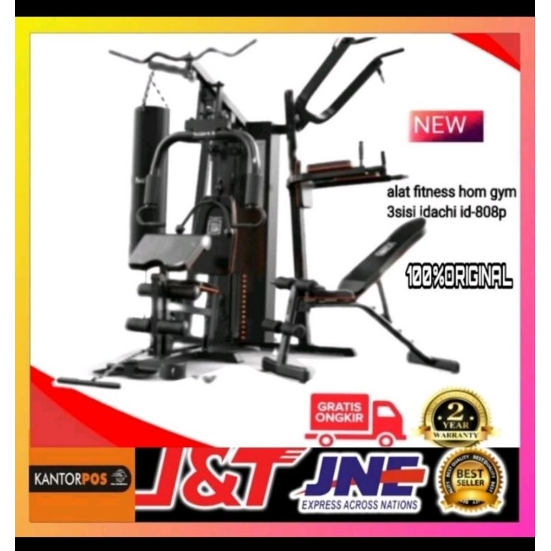Jual home gym 3 sisi idachi id-808(original)gym home-alat fitness ...