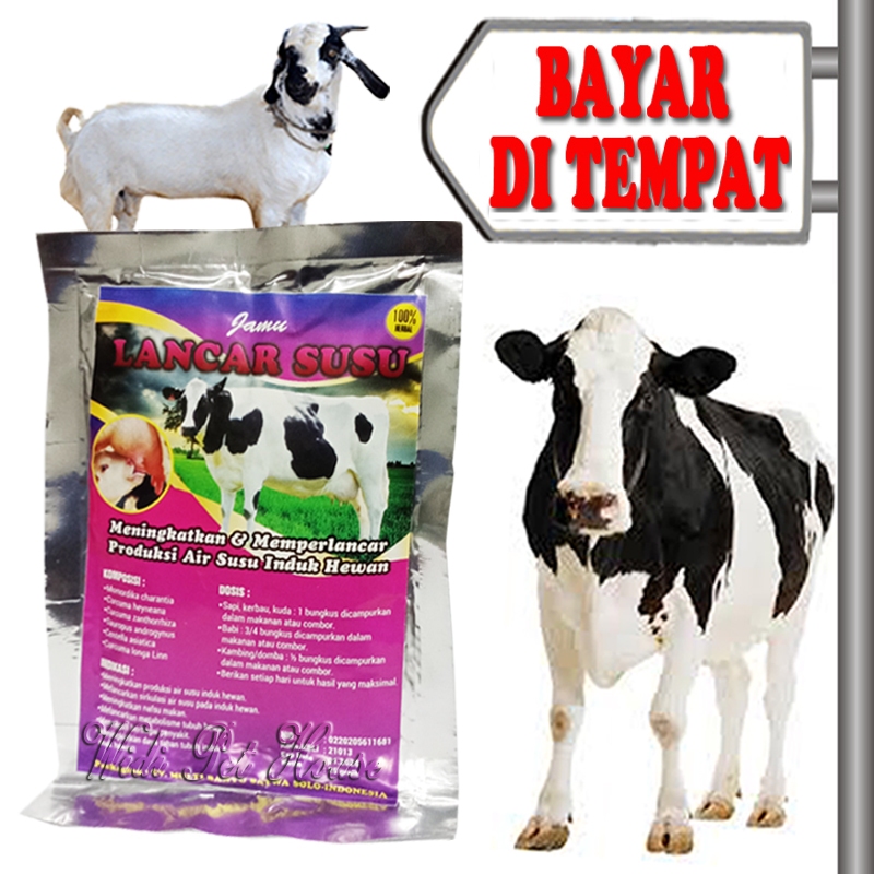 Jual Vitamin Pelancar Air Susu Sapi Kambing Perah Jamu Lancar Hewan ...