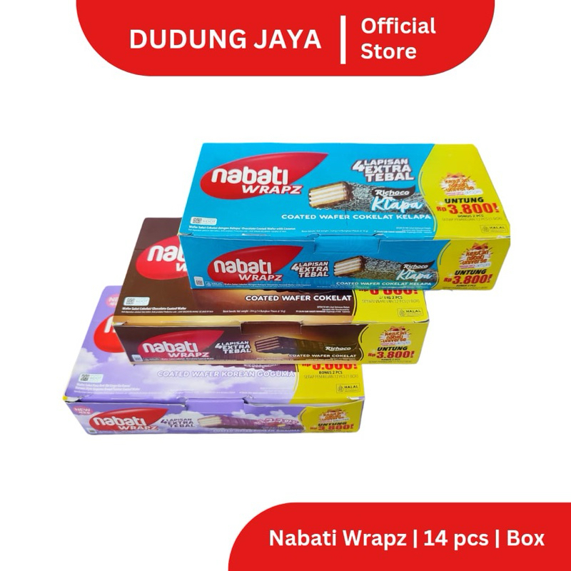 Jual NABATI WRAPZ COATED WAFER NABATI WAFER SALUT 14PCS/BOX | Shopee ...