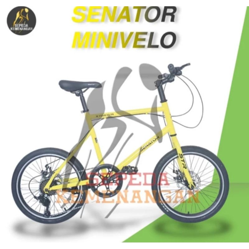 Jual Sepeda MiniVelo Senator 20 inch New 8 speed rem Cakram | Shopee ...