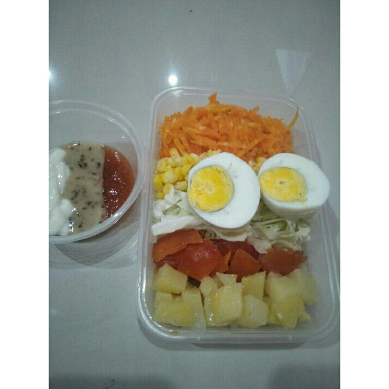 Jual KETO-Salad Sayur Telur Rebus -Dijamin Fresh - Khusus Instan ...