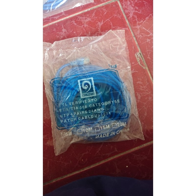 Jual Kabel LAN Biru CAT5 | 10 METER siap pakai | Shopee Indonesia