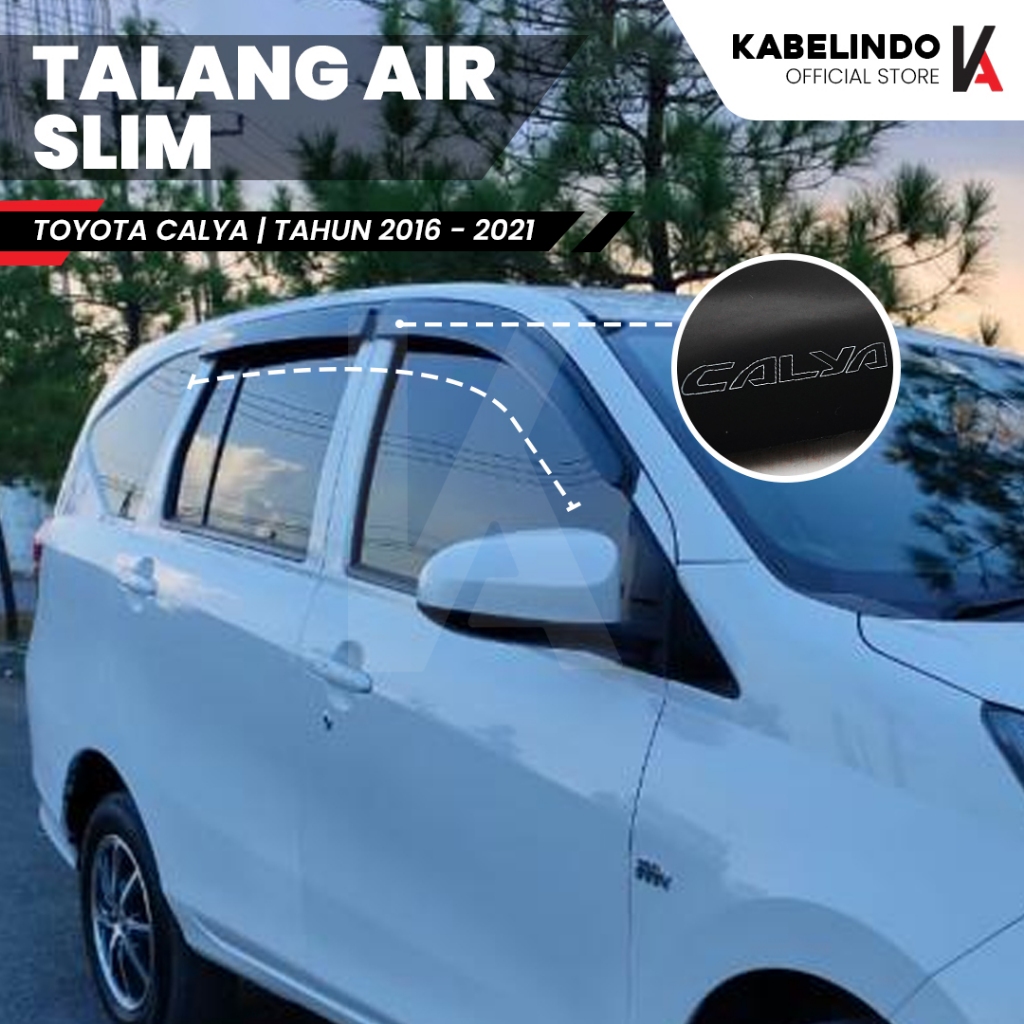 Jual Talang Air Pintu Mobil TOYOTA Calya 2016 – 2021 Model Slim 4 Pintu ...