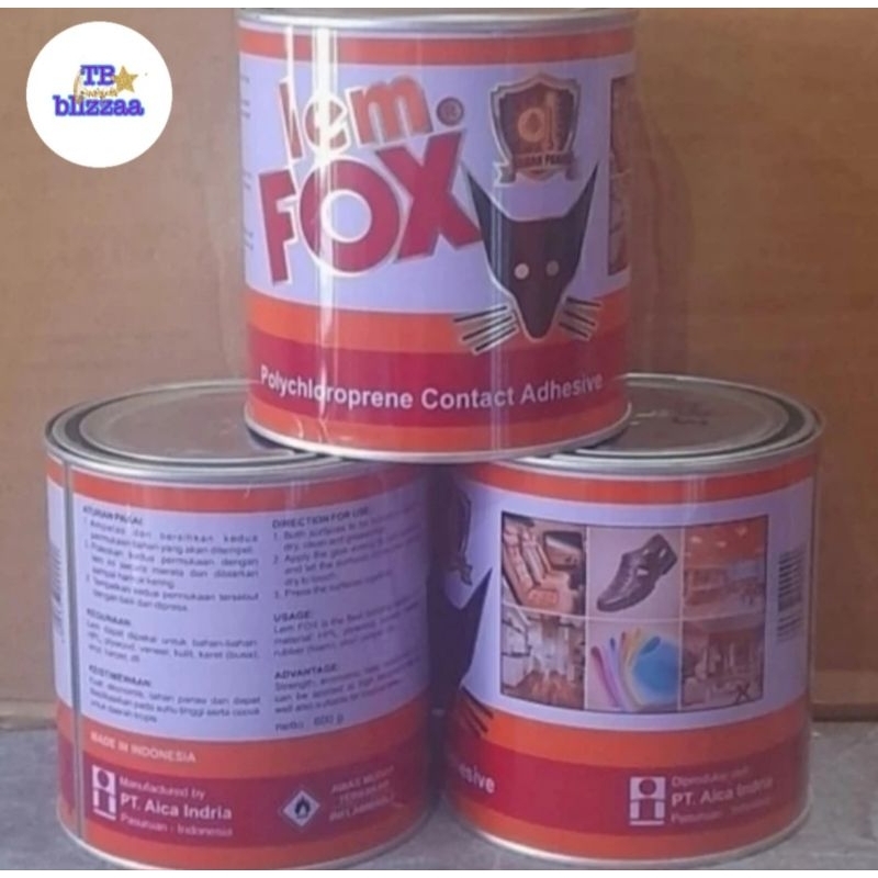 Jual Lem Fox 1 kg [Net 600gram] Lem Fox 600gram Lem Fox Kuning 1kg Lem Fox Kuning 600g Lem Fox ...