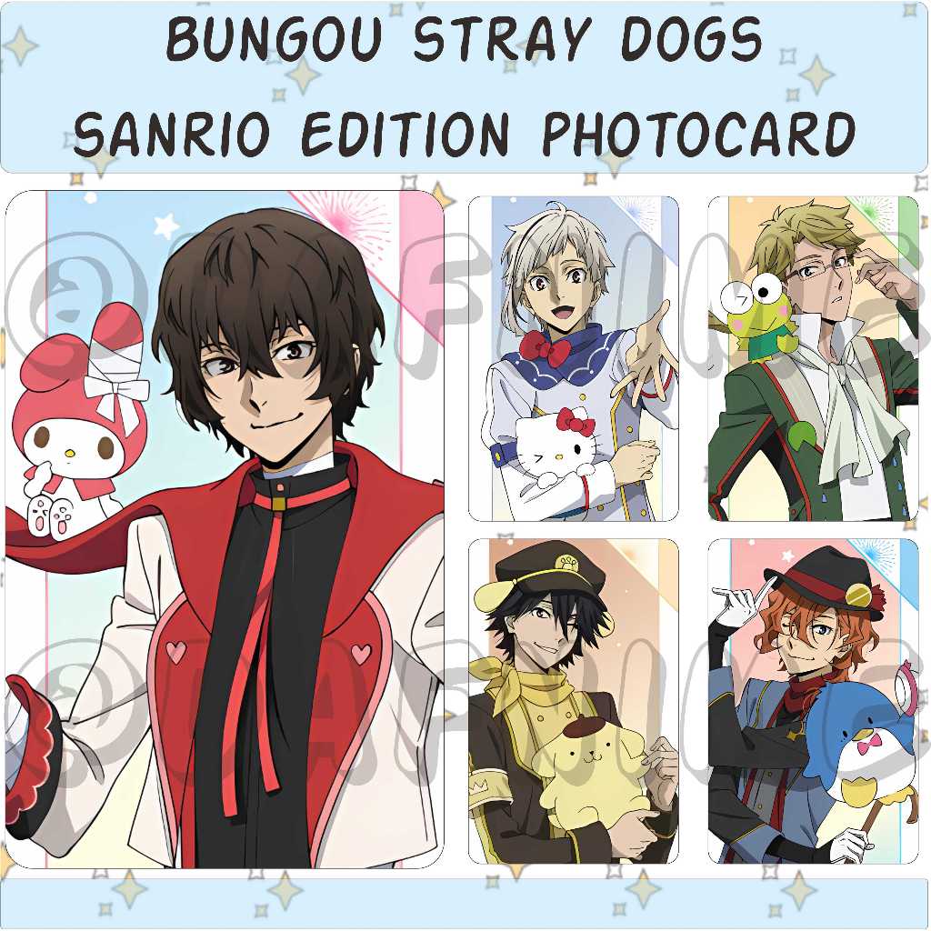Jual BUNGO STRAY DOGS SANRIO EDITION PHOTOCARD ANIME | Shopee Indonesia