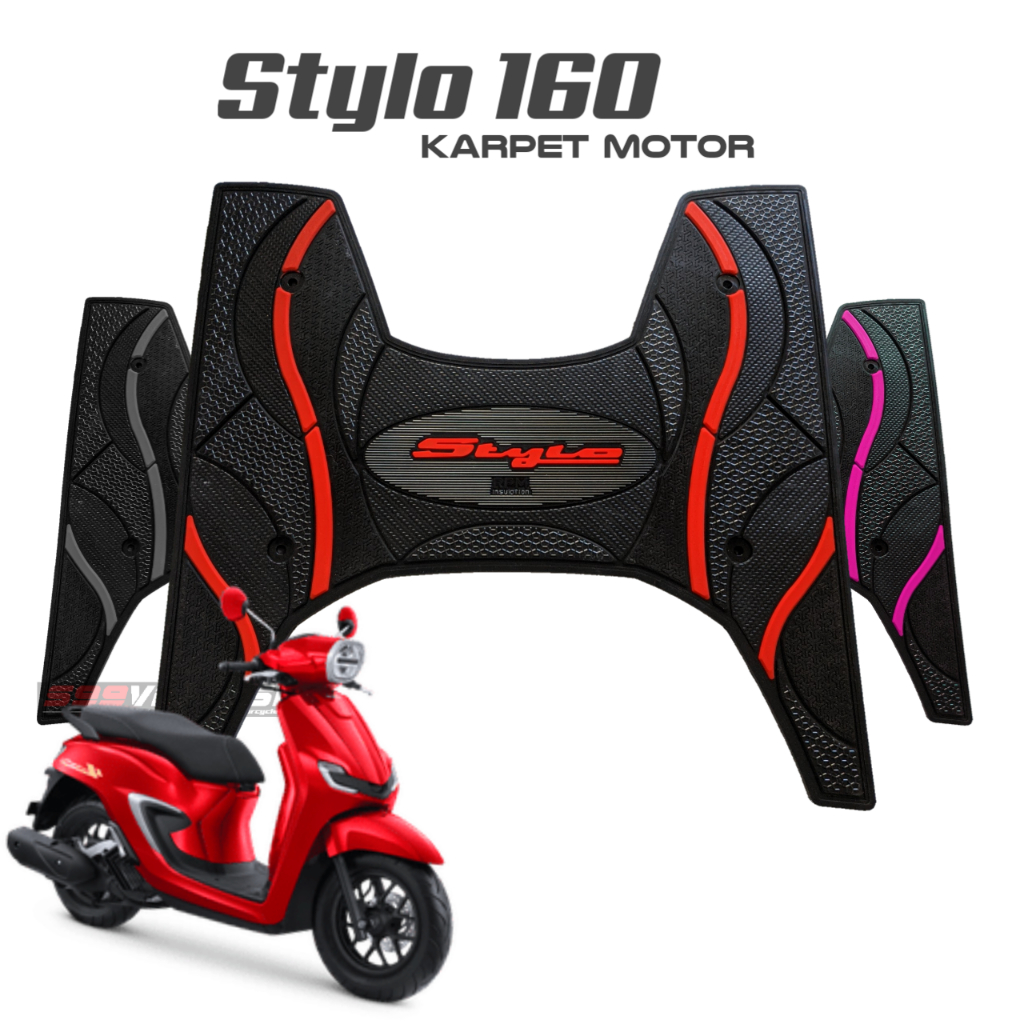 Jual Karpet Motor Honda Stylo 160 Variasi Motor Pijakan Kaki Stylo 160 Bahan Karet Premium ...