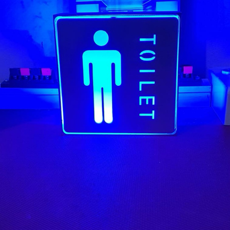Jual lampu led emergency sign toilet pria | Shopee Indonesia