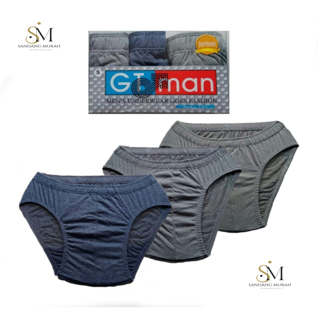 Jual [3 Pcs] Celana Dalam GT Man GMX - Celana Dalam Pria GT Man ...