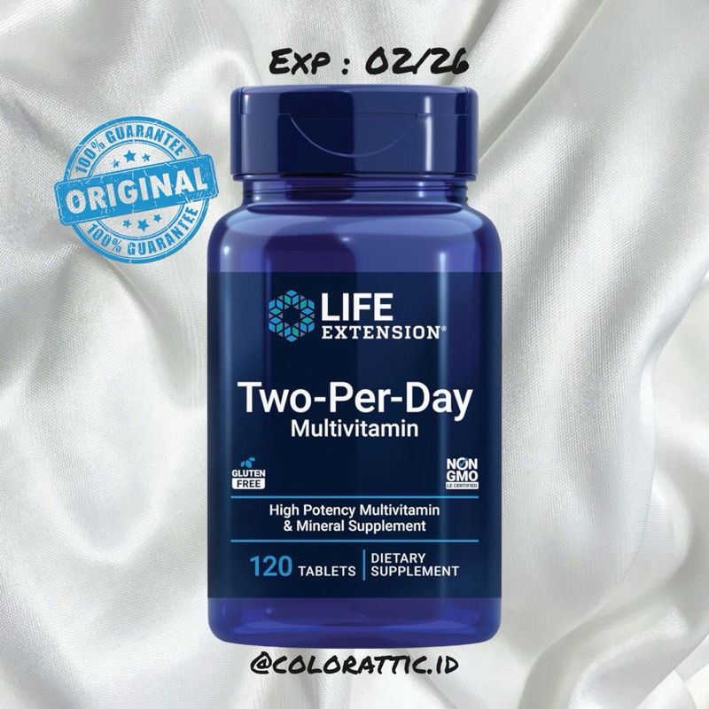 Jual Life Extension Two-Per Day High Potency Multi-Vitamin And Mineral ...