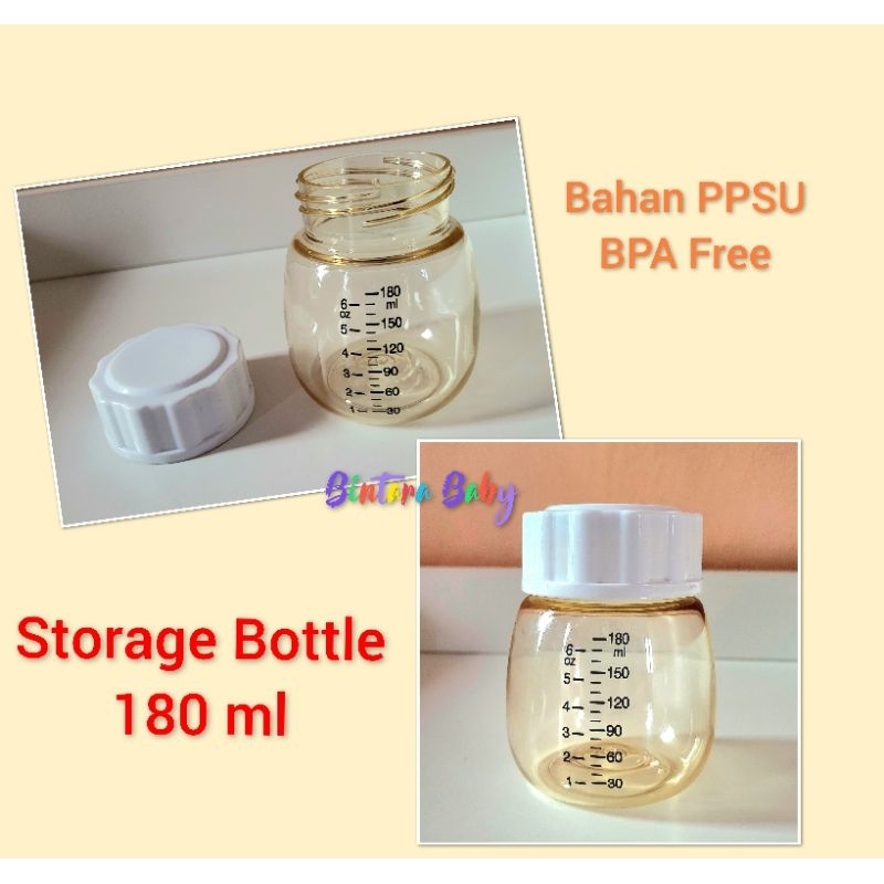 Jual Storage Bottle PPSU 180ml / Botol Penyimpan Asi kapasitas 180 ml / Botol Pompa ASI | Shopee ...