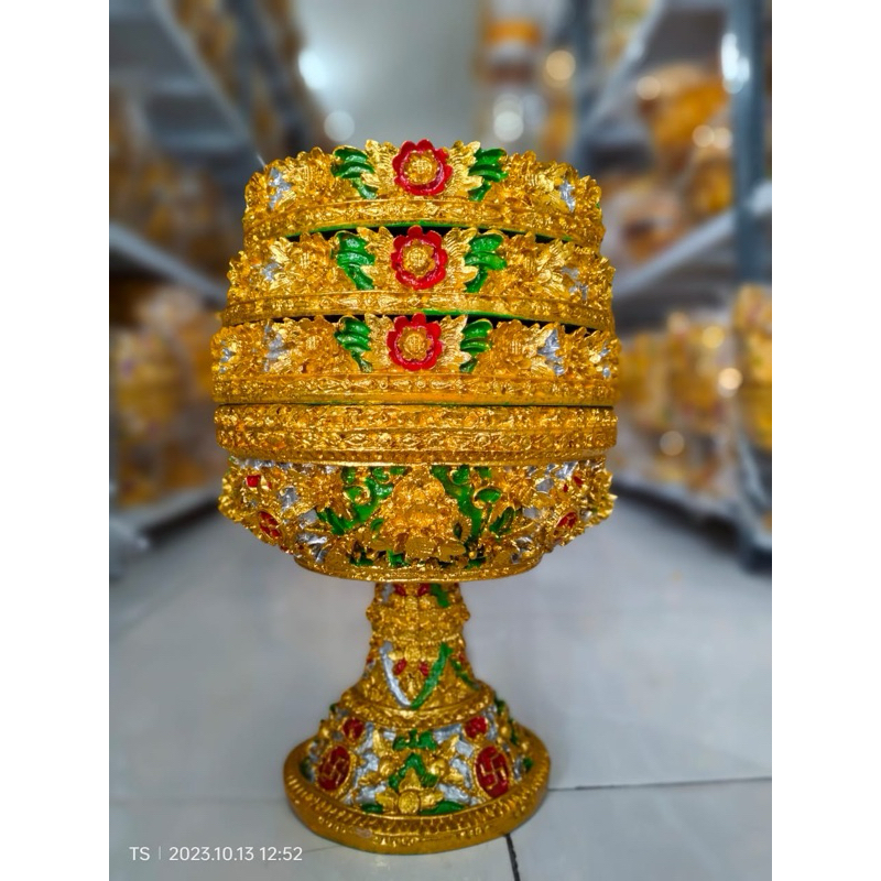 Jual Dulang elit 3 susun ORI ukiran lebih rapi nggih size 28cm | Shopee ...