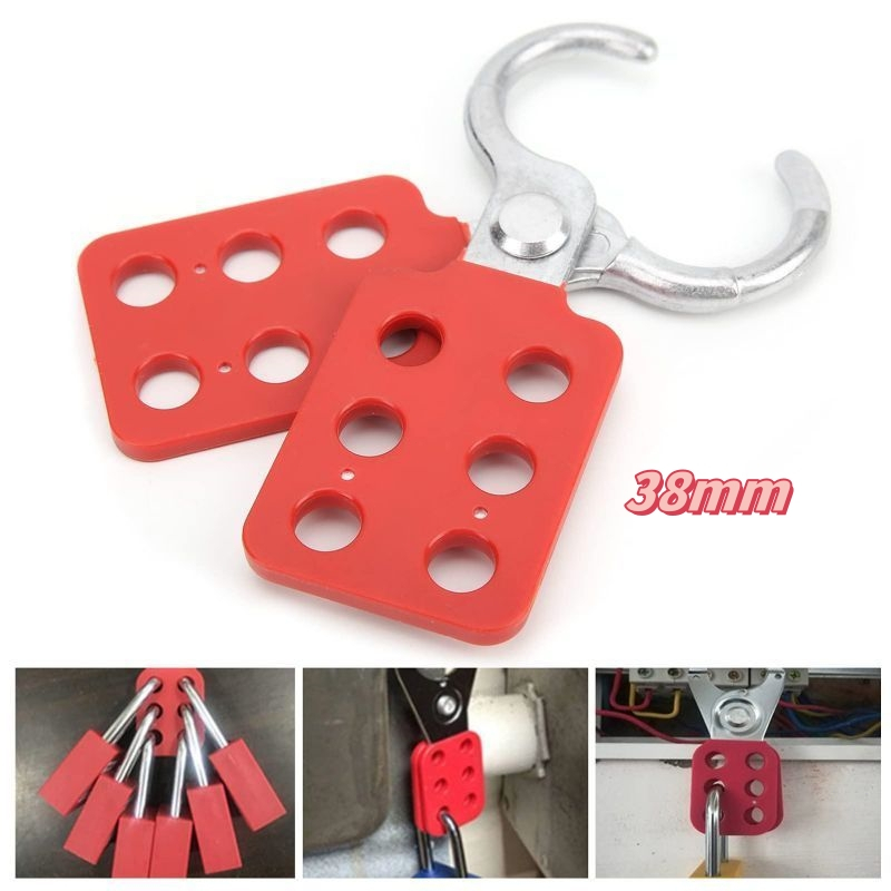 Jual 6 Hole Safety Lockout/38MMSteel Lockout Hasp/1.5Inch Safety Loto ...
