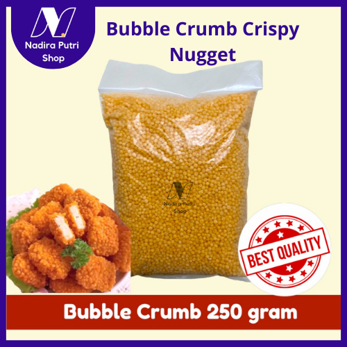 Jual Bubble Crumb Crispy Nugget Naget Tepung Roti Bulat 250 gram HALAL ...