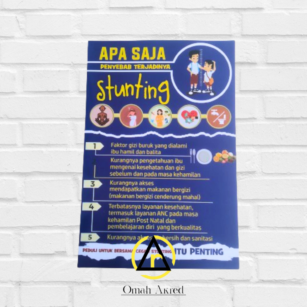 Jual Poster Apa Saja Penyebab Terjadinya Stunting - Cegah Stunting ...
