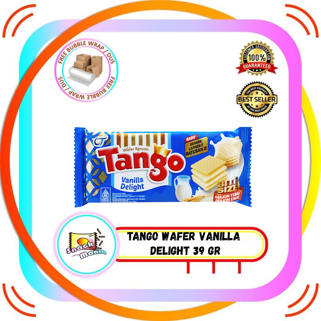 Jual Tango Wafer Vanilla Delight 39 gr Wafer Susu Vanila Renyah ...