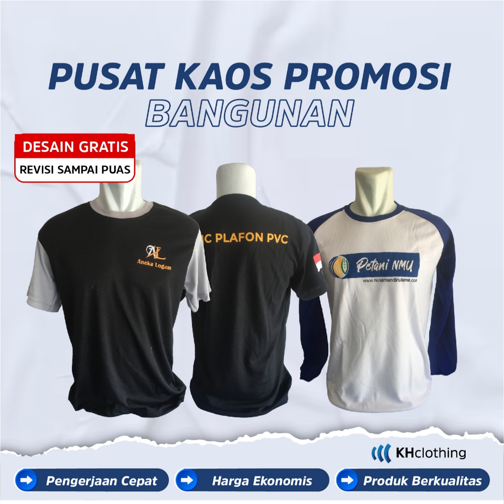 Jual Baju Kerja Proyek Kuli Bangunan Lengan Panjang Kaos Promosi Tani ...