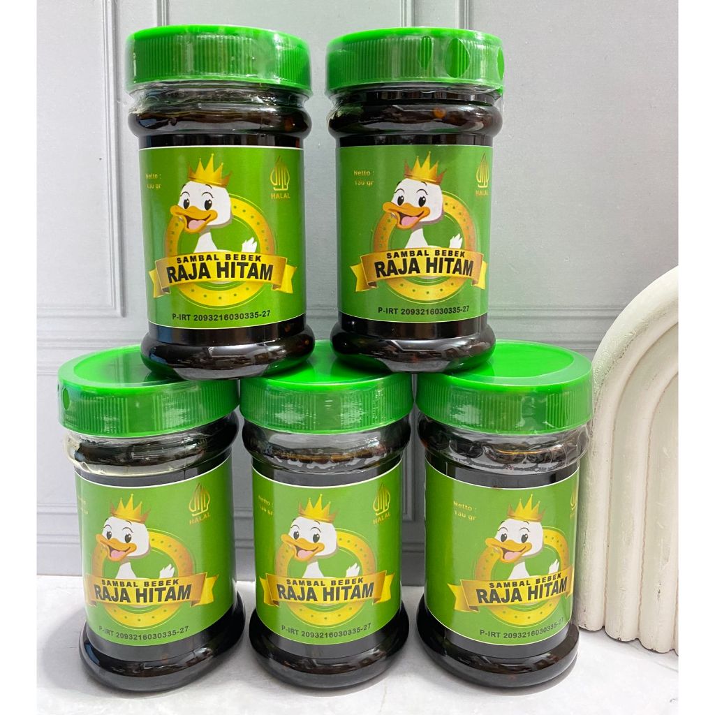 Jual Cod / Sambal bebek hitam raja pedas khas Madura 130 gram 3 pcs ...