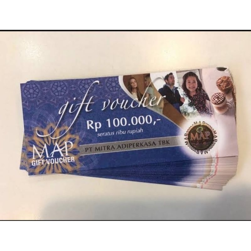 Jual Voucher MAP 100ribu (Fisik) | Shopee Indonesia