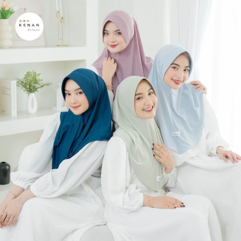 Jual Kenan Hijab ori bergo pet daily Dzevada size M | Shopee Indonesia