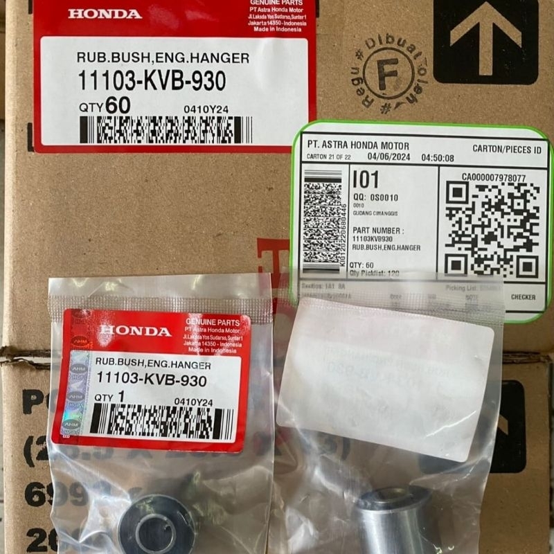 Jual 11103-KVB-930 RUBBER BUSH ENGINE HANGER Bos fork swing arm Vario ...
