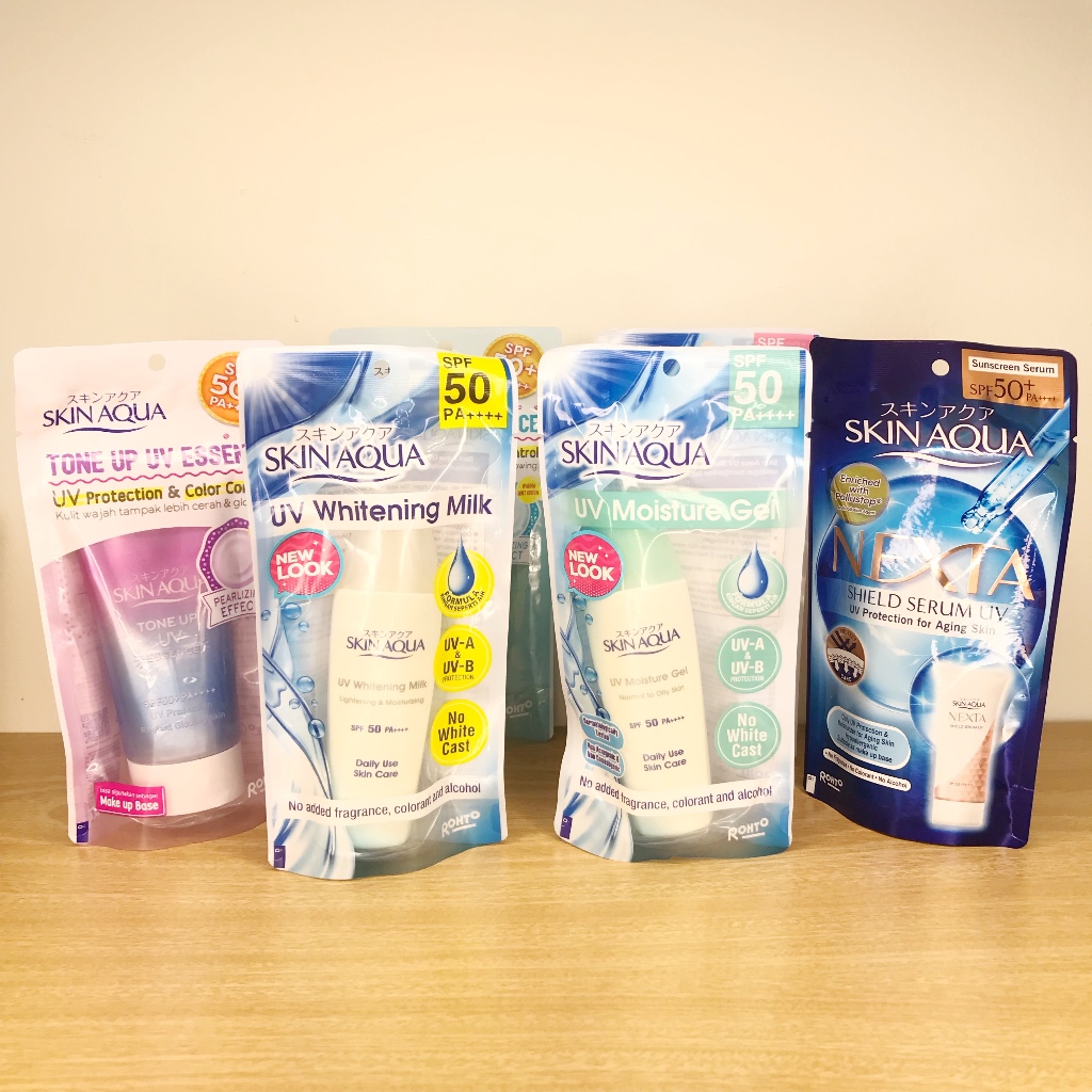 Jual SKIN AQUA UV Moisture Milk Spf 50 PA+++ | UV Whitening Milk Spf 50 PA+++ | UV Mild Milk SPF ...