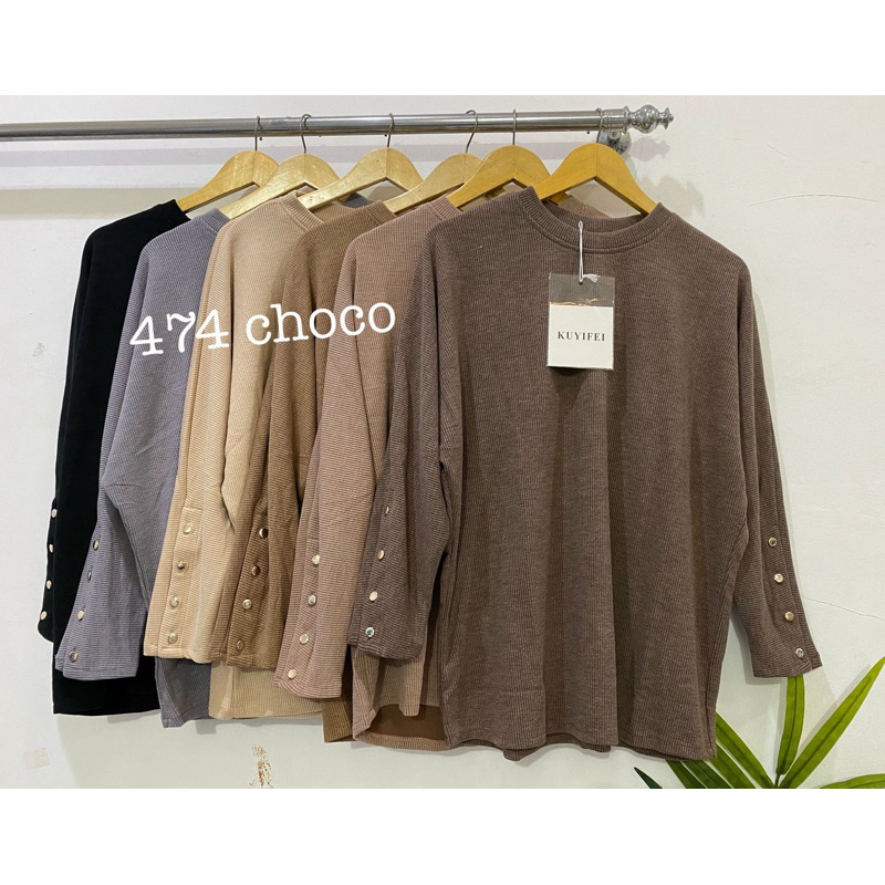 Jual ATASAN WANITA KUYIFEI 474# (MODEL BATWING) TERLARIS OVERSIZE KEREN ...