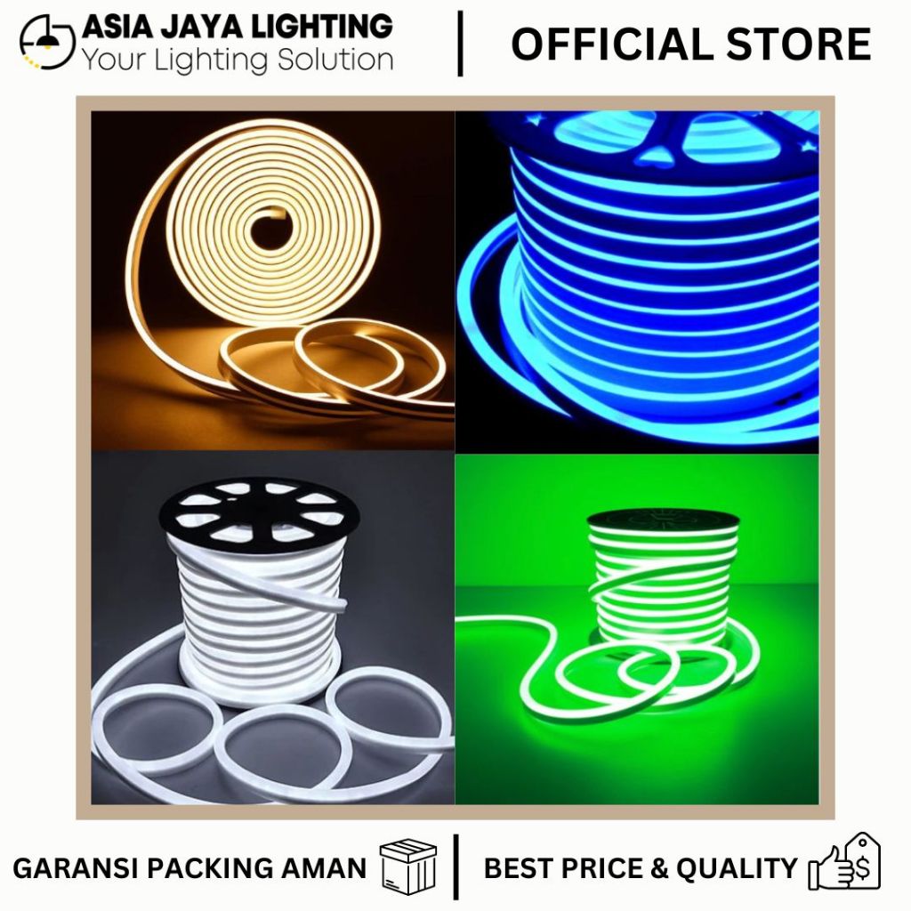 Jual LAMPU SELANG NEON FLEX / NEON FLEX LED / LAMPU NEON FLEXIBLE / LED ...