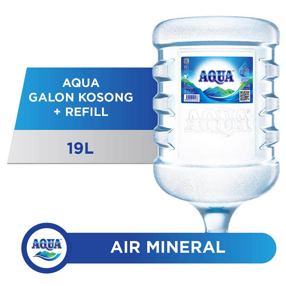 Jual AQUA Galon 19 Liter (Galon + Isi) Air Mineral Berkualitas - SJY ...