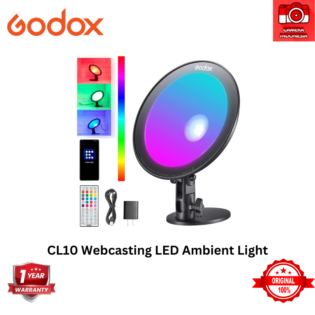 Jual Godox Cl10 Rgb Webcasting Led Ambient Light Shopee Indonesia