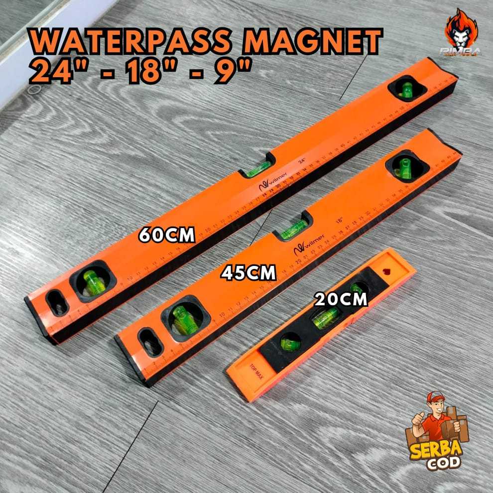 Jual Waterpass Magnet 24" Waterpass 60CM Heavy duty Torpedo Level ...
