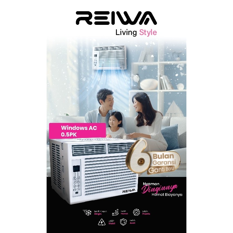 Jual AC REIWA AC Window 1/2 PK CW-0501RA 0,5 PK - NEW BERGARANSI ...
