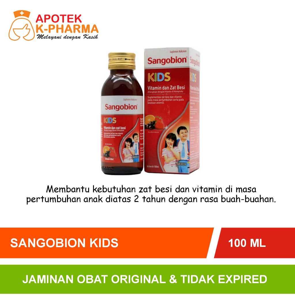 Jual Sangobion Kids Isi 100ml Obat Original | Shopee Indonesia