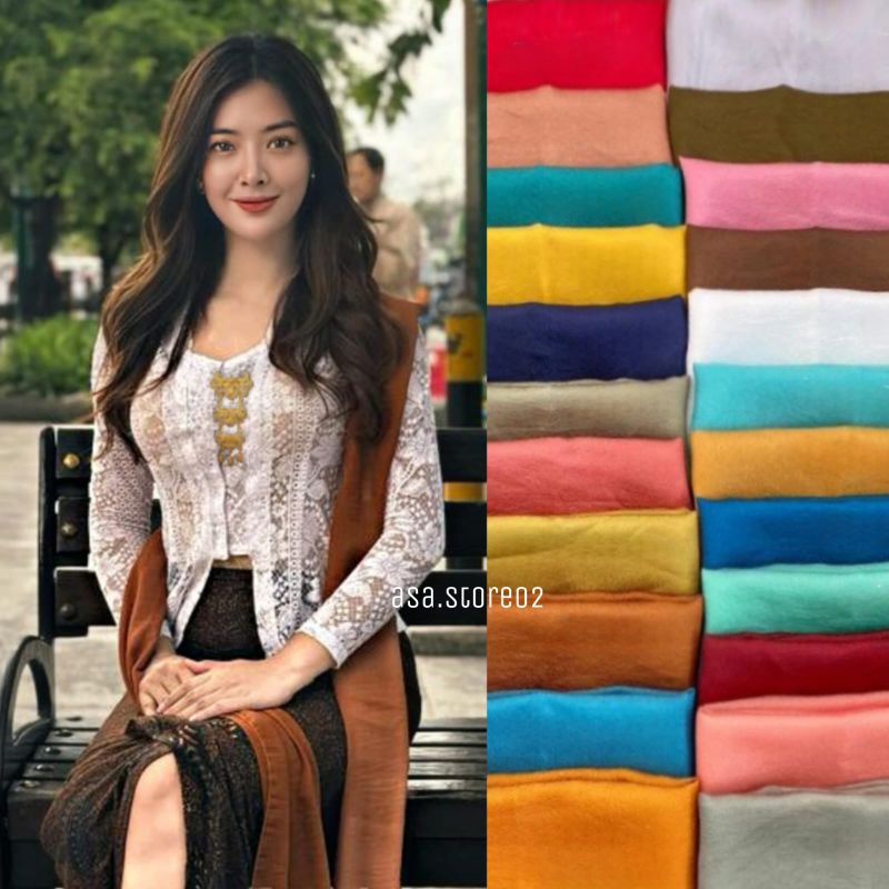 Jual Selendang Organza/Selendang Bubble Mossy/Selendang Glossy ...