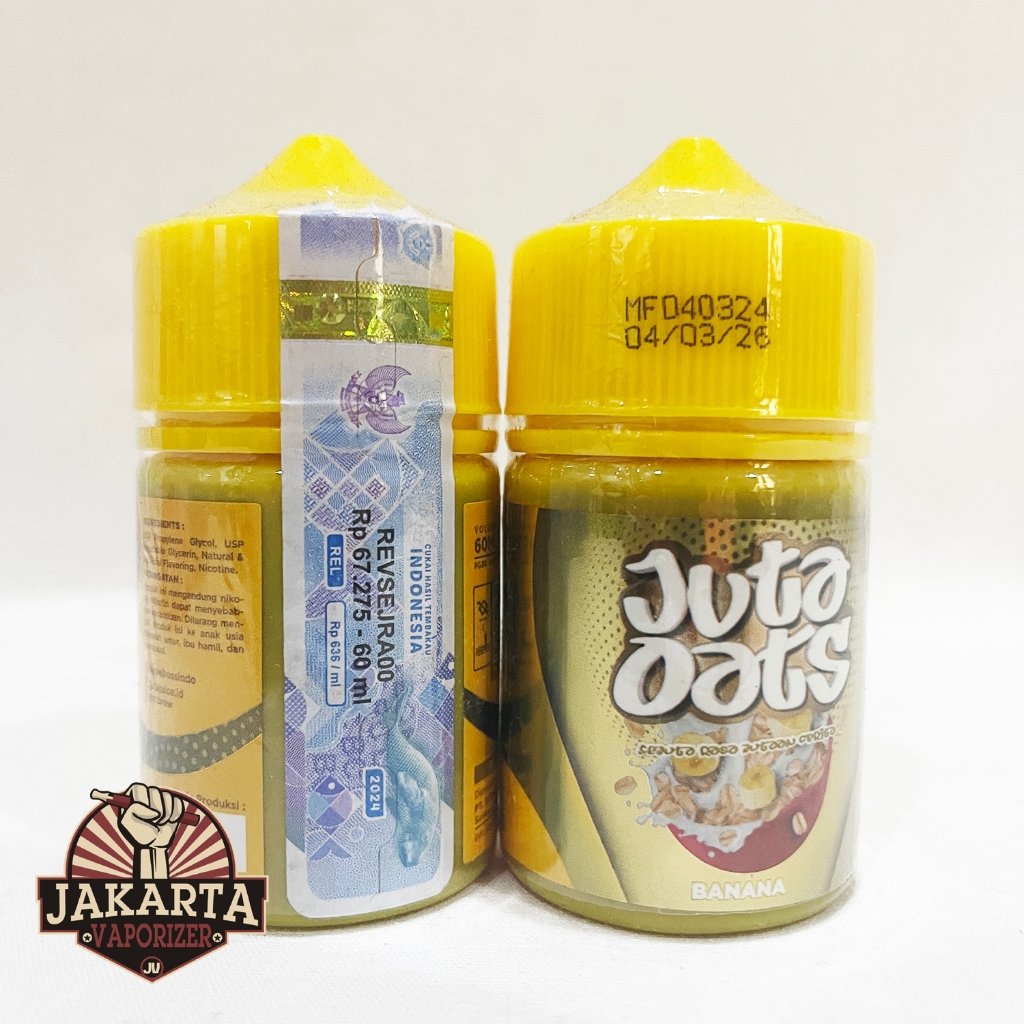 Jual JUTA OATS BANANA OAT MILK 60ML 3MG 7MG BY RSR BREW | Shopee Indonesia