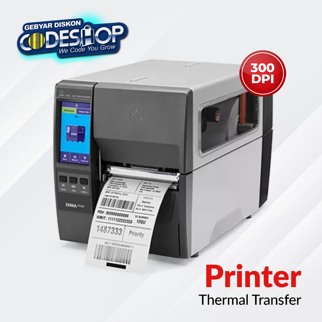Jual Zebra ZT231 Printer Label Barcode Industrial Thermal Transfer 300 ...