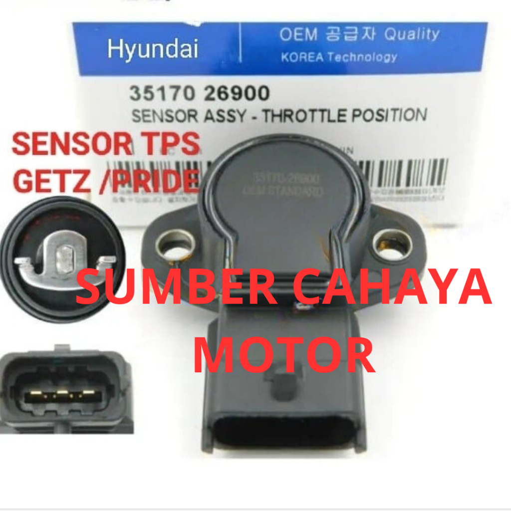 Jual SENSOR TPS GAS THROTTLE POSITION GETZ PRIDE 35170-26900 OEM ...