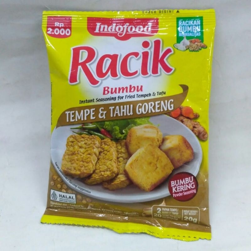Jual INDOFOOD RACIK BUMBU TEMPE TAHU GORENG 20 GRAM - INSTANT SEASONING FOR FRIED TEMPEH TOFU ...